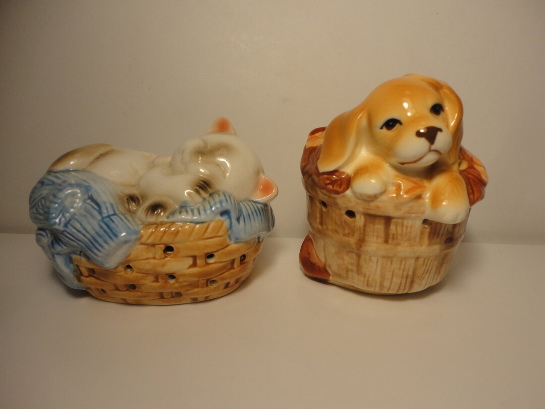Avon Cat Napper and Basket of Fun Pomanders,collectible Avon Cat and ...