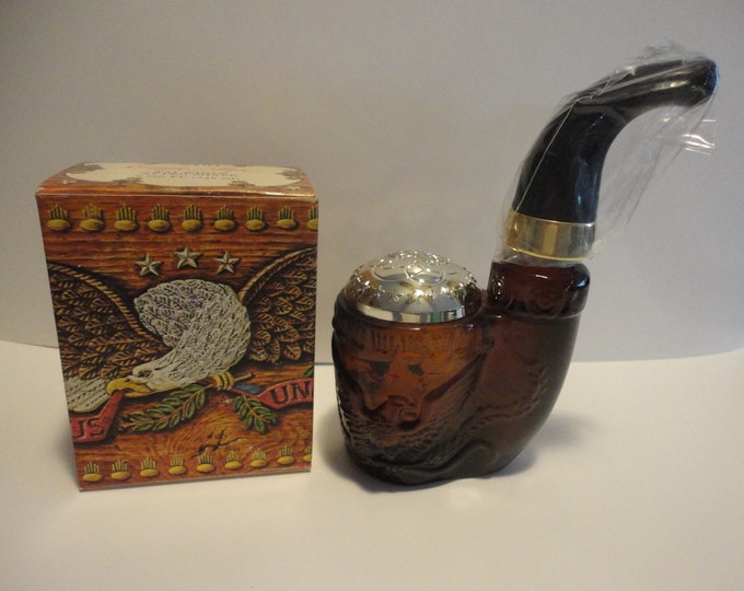 Avon American Eagle Pipe Decanter With W/tai Winds After Shave ...