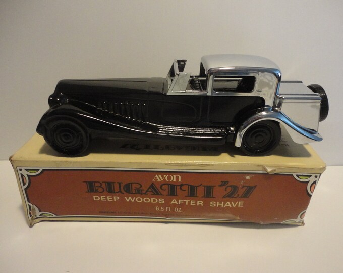 Avon Bugatti '27 Decanter With Deep Woods After Shave,collectible Avon ...
