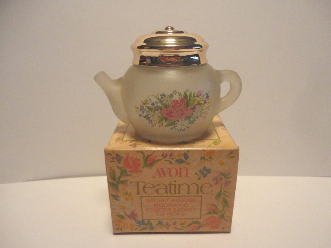 Tea Time Powder Sachet, Collectible Avon Bottle,vintage Avon Tea Time ...