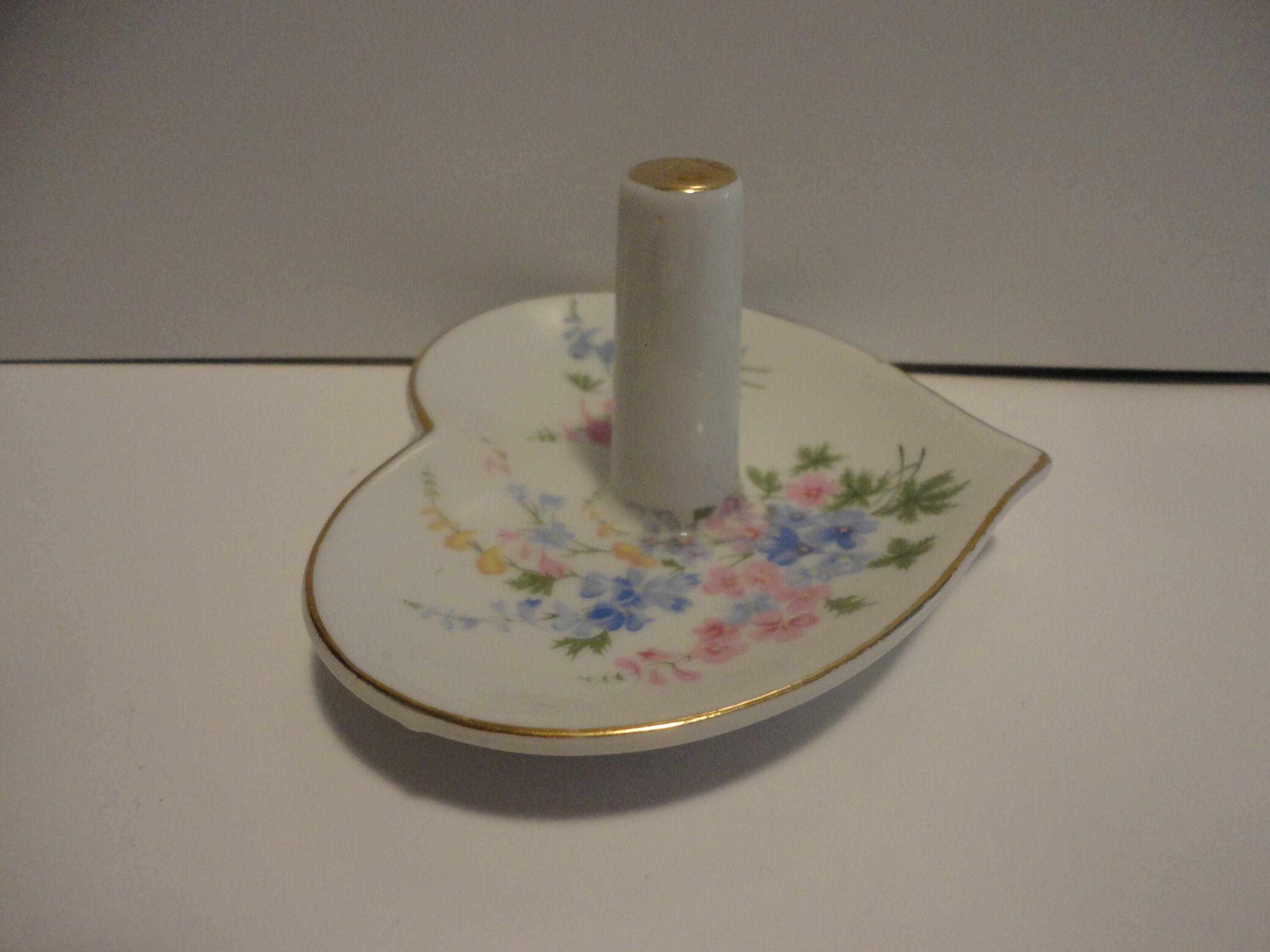 Porcelain Heart Shaped Floral Ring Holder Made in - Etsy