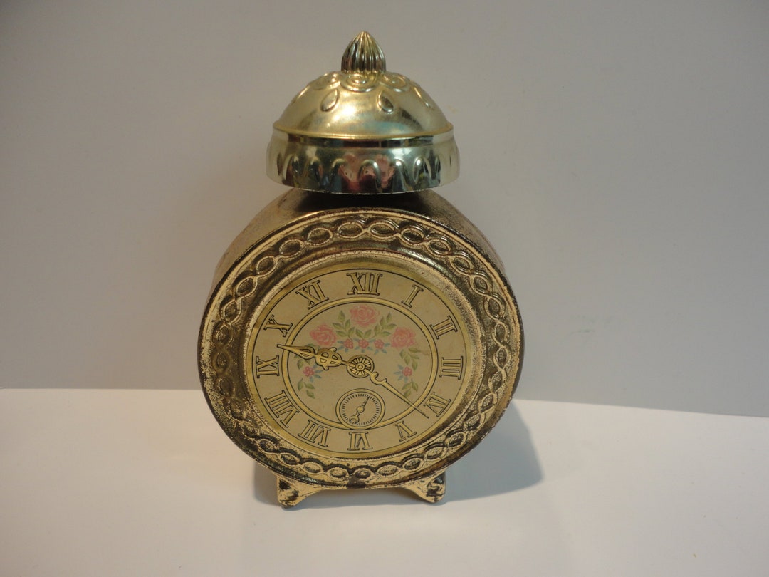 Avon Beautiful Awakening Clock Perfume Bottle, Collectible Empty Topaze ...