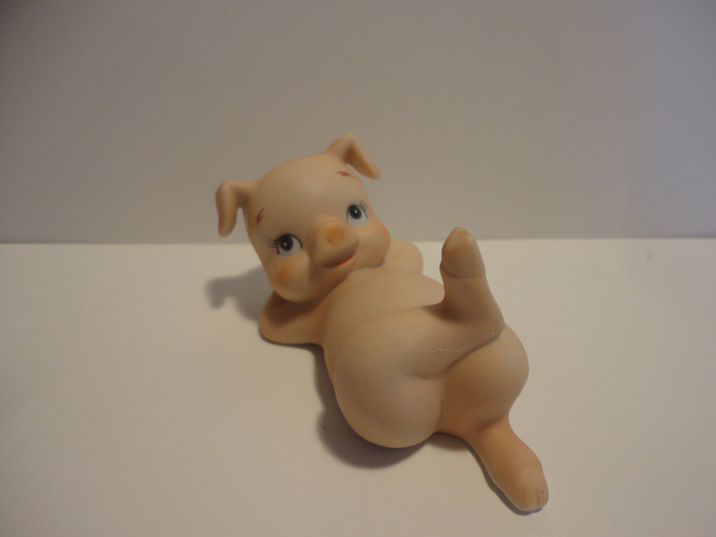 Lefton Porcelain Bisque Pig Figurinecollectible Lefton China | Etsy