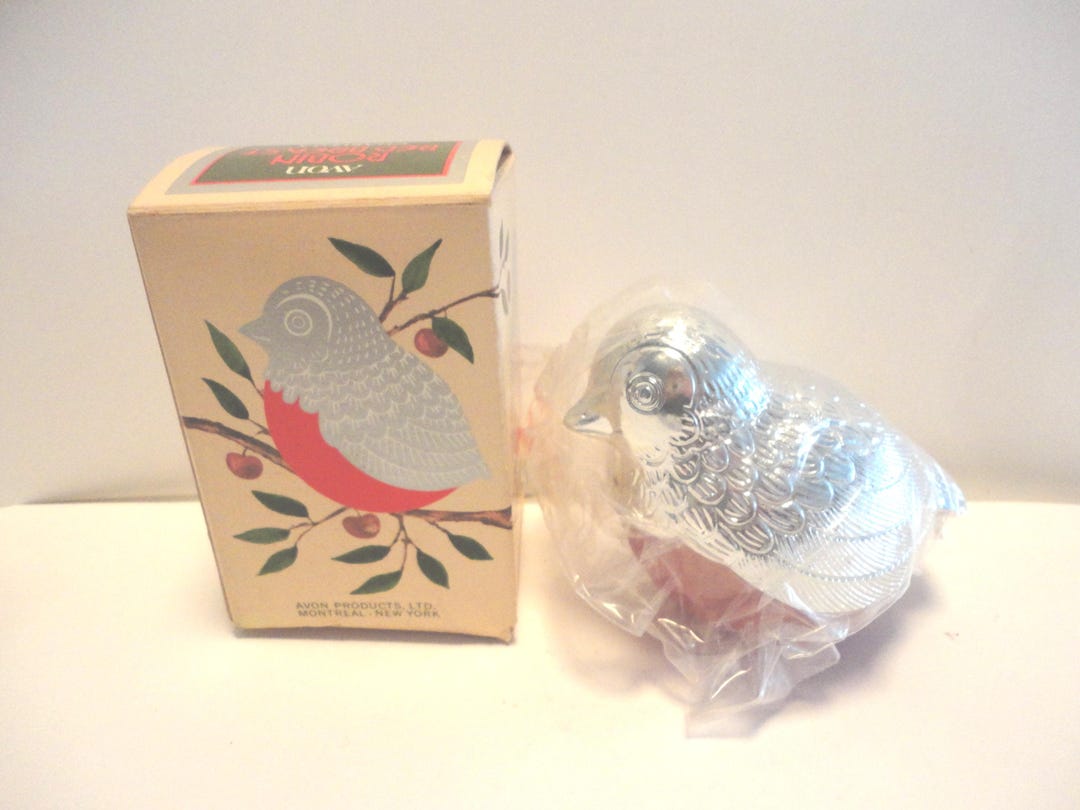 Avon Robin Red Breast Perfume Bottle, Collectible Avon Bird Perfume ...