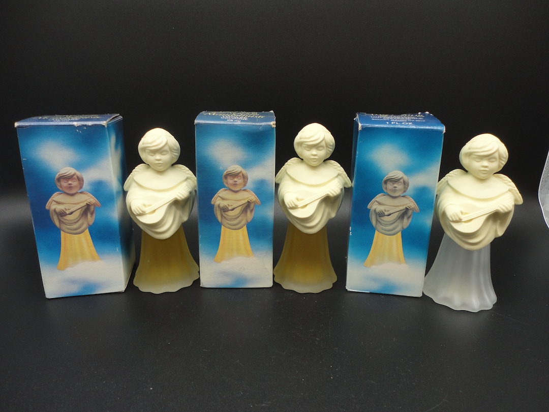 Avon Angel Song With Mandolin Perfume Bottle,collectible Avon Angel ...