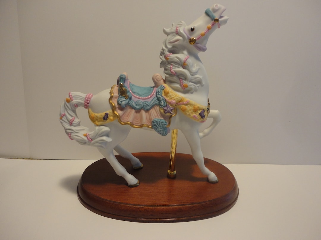Lenox Fine Porcelain Seashell Carousel Horse Made in Thailand ...