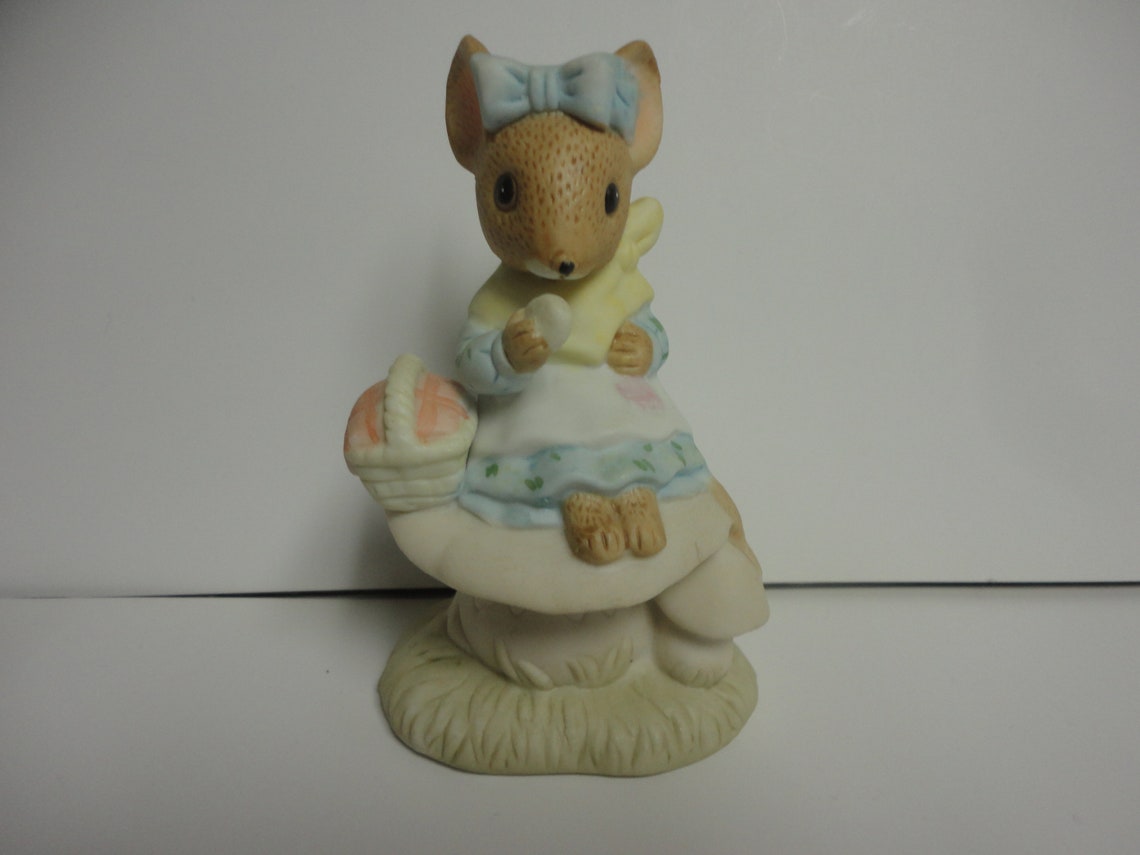 Enesco Country Calico Mice Porcelain Figurine and | Etsy