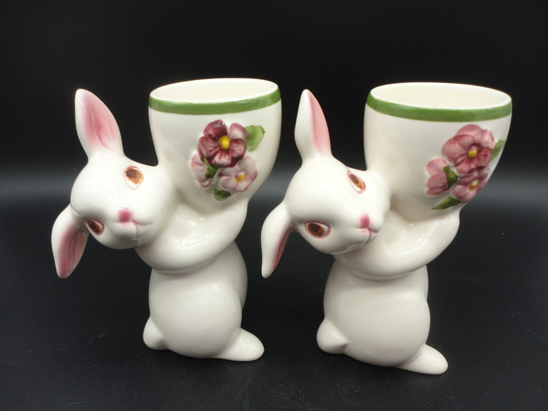 Avon Sunny Bunny Votive Candle Holders,collectible Avon Sunny Bunny ...