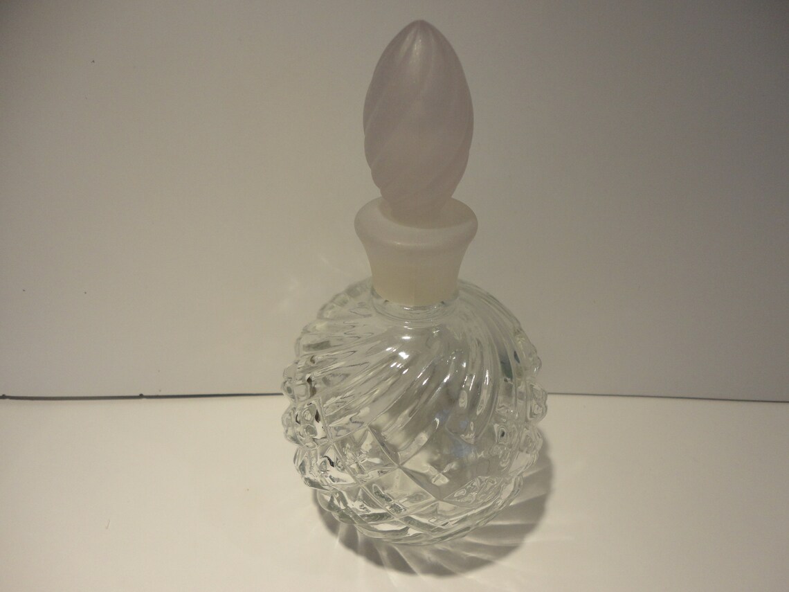 Avon Clear Glass with Frosted Cap Perfume BottleCollectible | Etsy