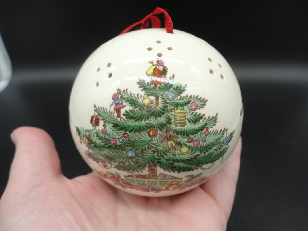 Spode Porcelain Christmas Tree Pomander Made in England,collectible ...