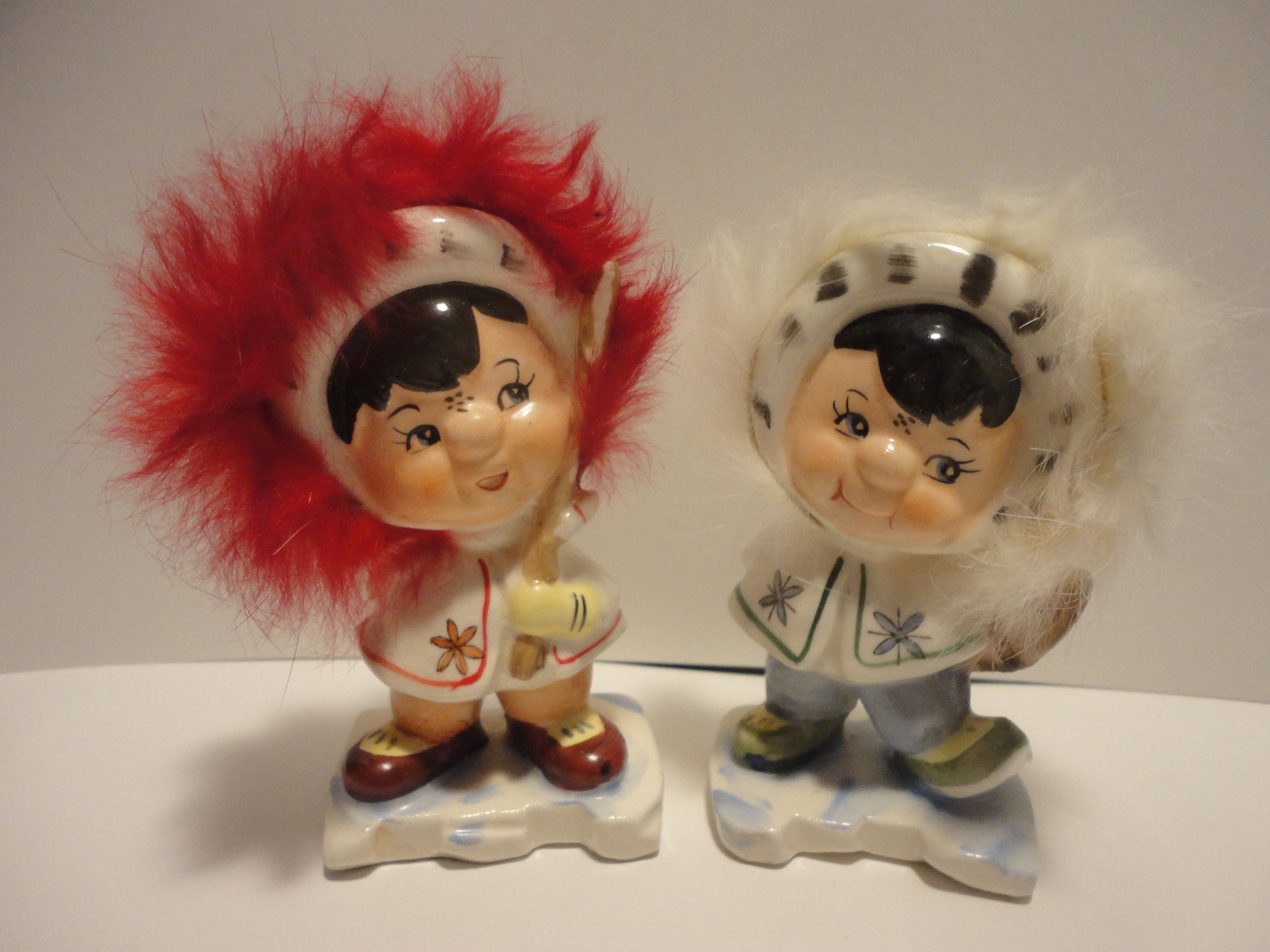Eskimo Figurines Made in Japancollectible Pair of Eskimo | Etsy