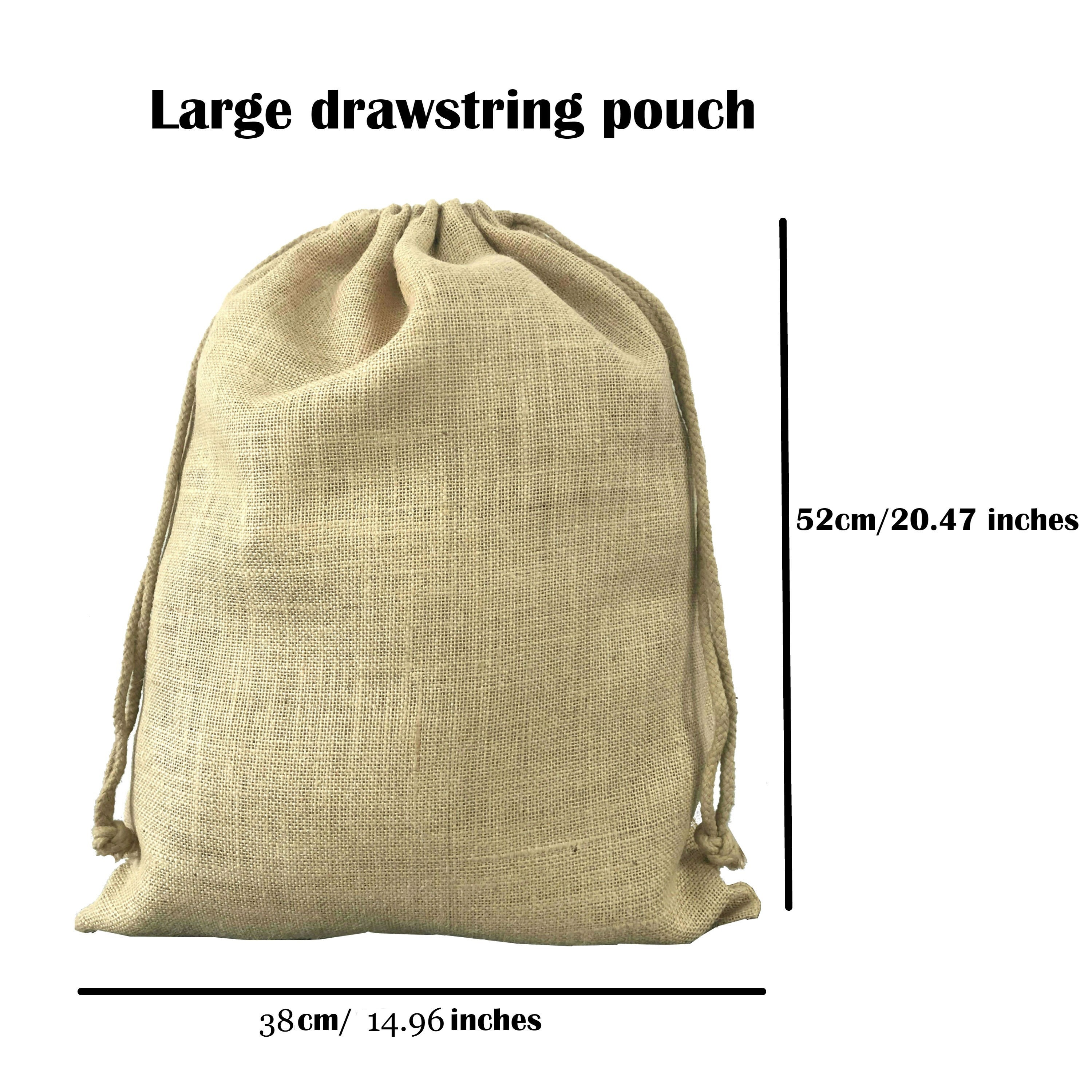 Hessian Jute Burlap Drawstring Pouch Large Medium Small Plain - Etsy UK