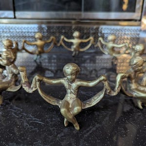 Beautiful Brass Angel Plant Stand or Dish Stand, Vintage With Inteicate ...