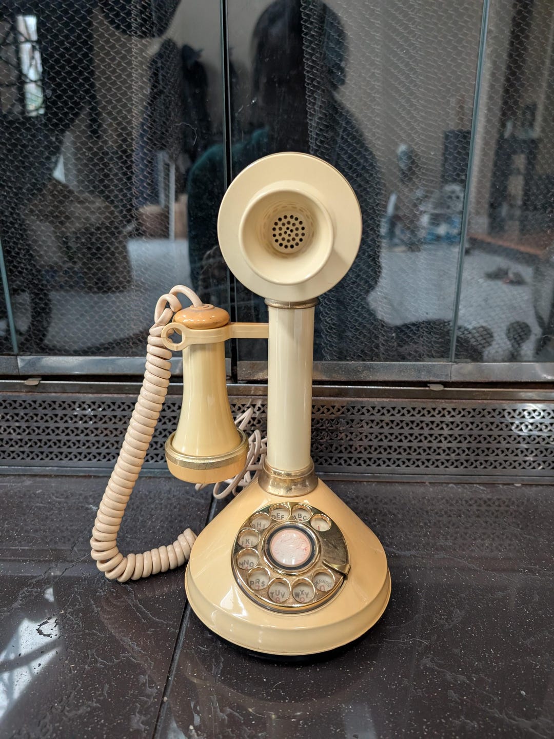 Vintage 1970s Western Electric Rotary Candlestick Telephone Cream With ...