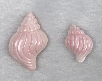 10pc Queen Conch Shell Baroque Carving Teardrop Bead Queen Conch Shell ...