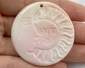 12pc Queen Conch Shell Carved Round Dahlia Cabochon Queen Conch Shell ...