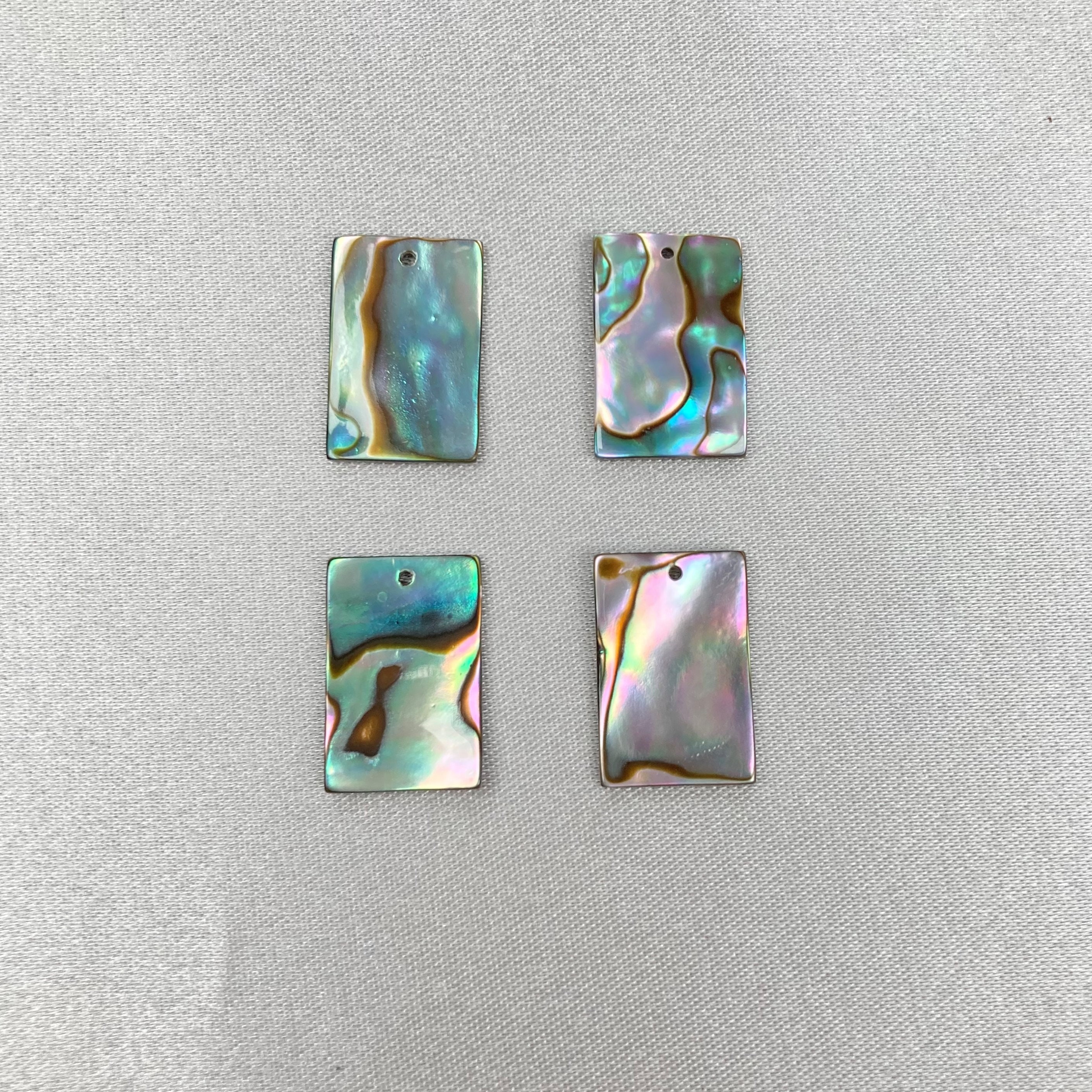 10pc Abalone Flat Rectangle Disc Bead Abalone Flat Round - Etsy
