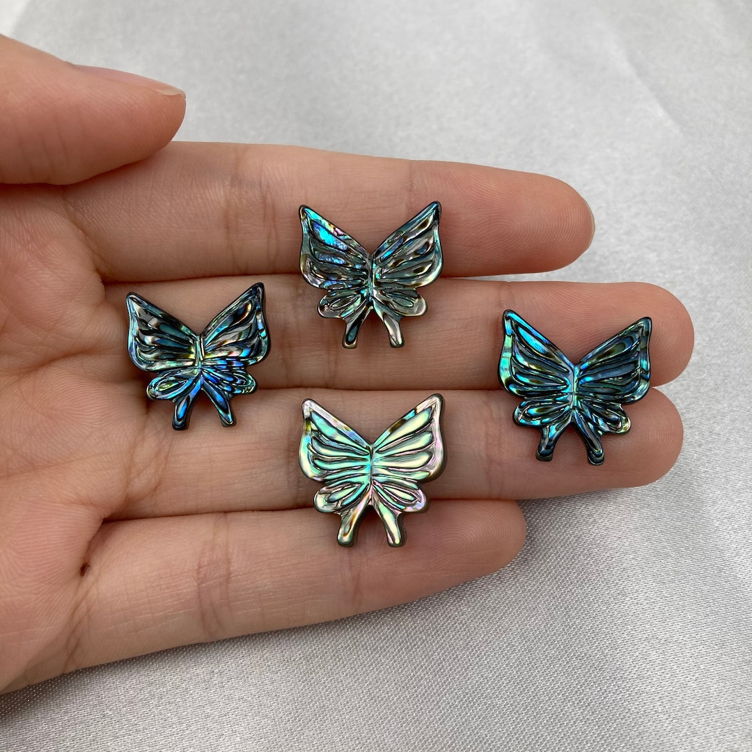 10pc Mini Abalone Butterfly Bead - Shell Abalone - Abalone Bead ...