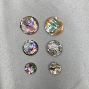 12pc Abalone Round Cabochon - Shell Abalone - Abalone Bead - Abalone ...