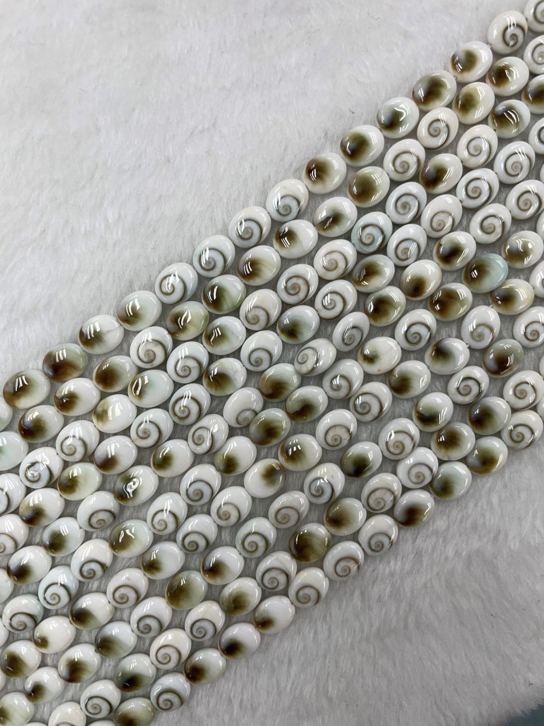 Single Shiva Shell Oval Bead - Shiva Shell Bead - Oval Shiva Shell ...