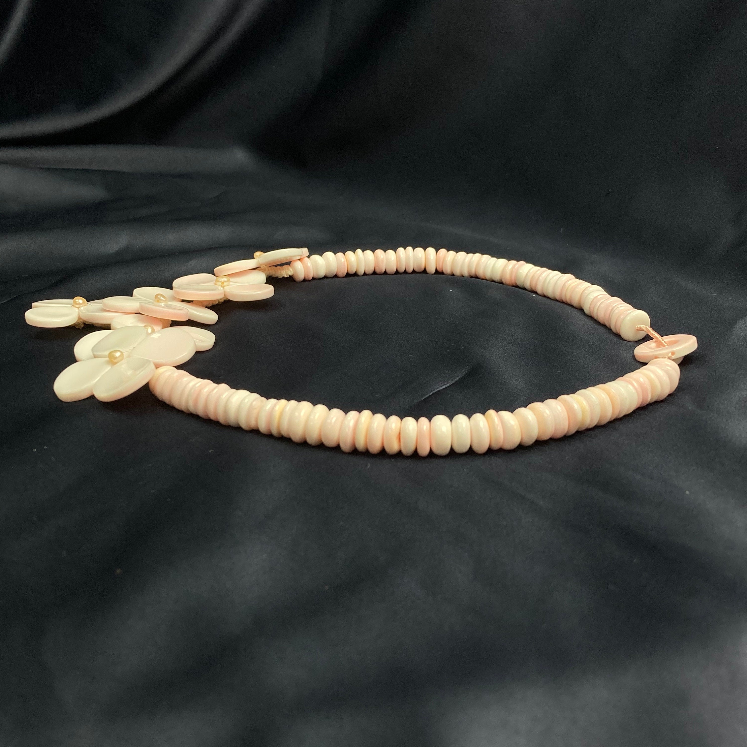 Queen Conch Shell Flower Beaded Necklace Hand Braided Flower - Etsy