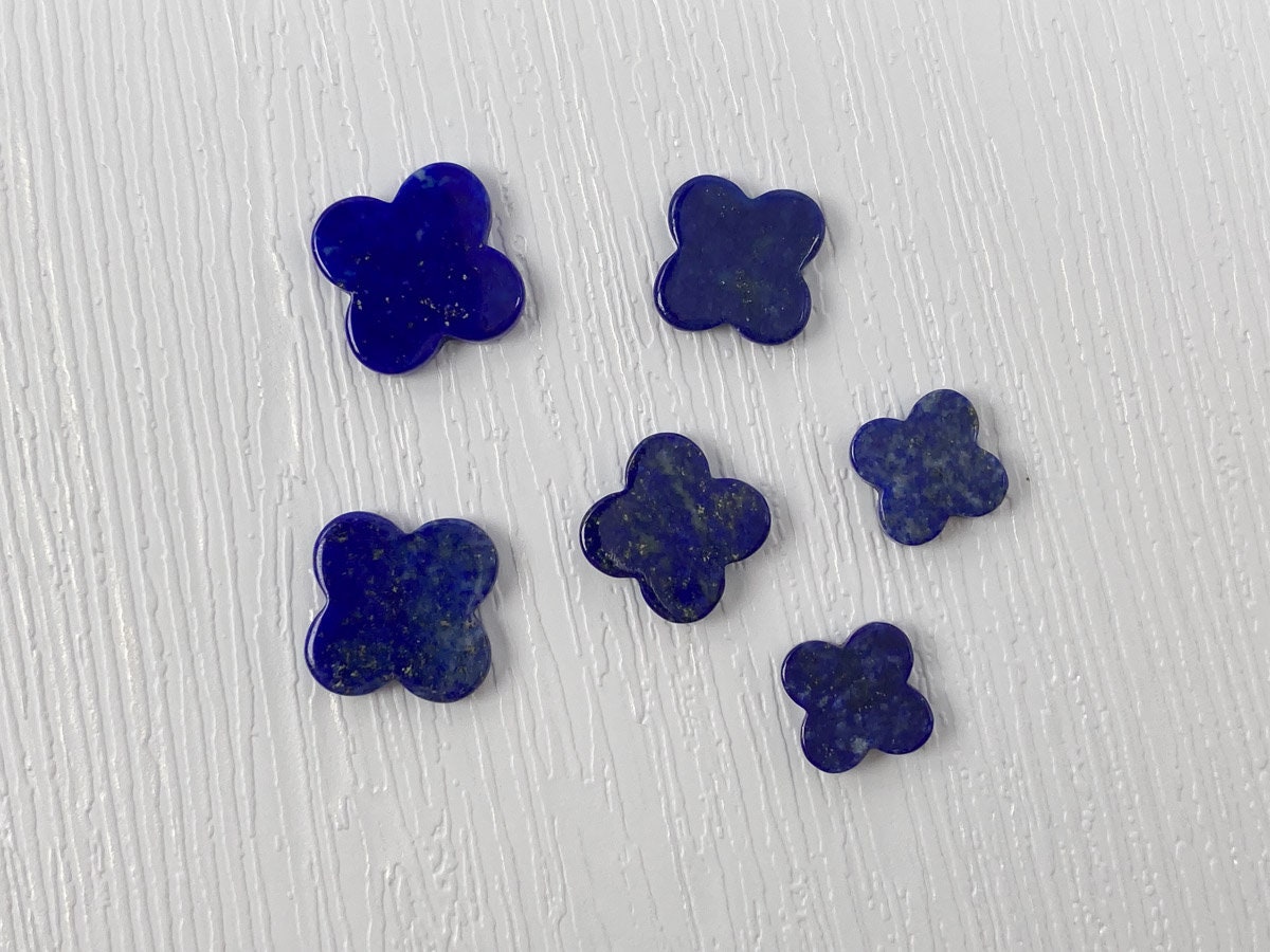 Clover Lapis Lazuli Loose Piece Loose Piece Clover Loose - Etsy UK