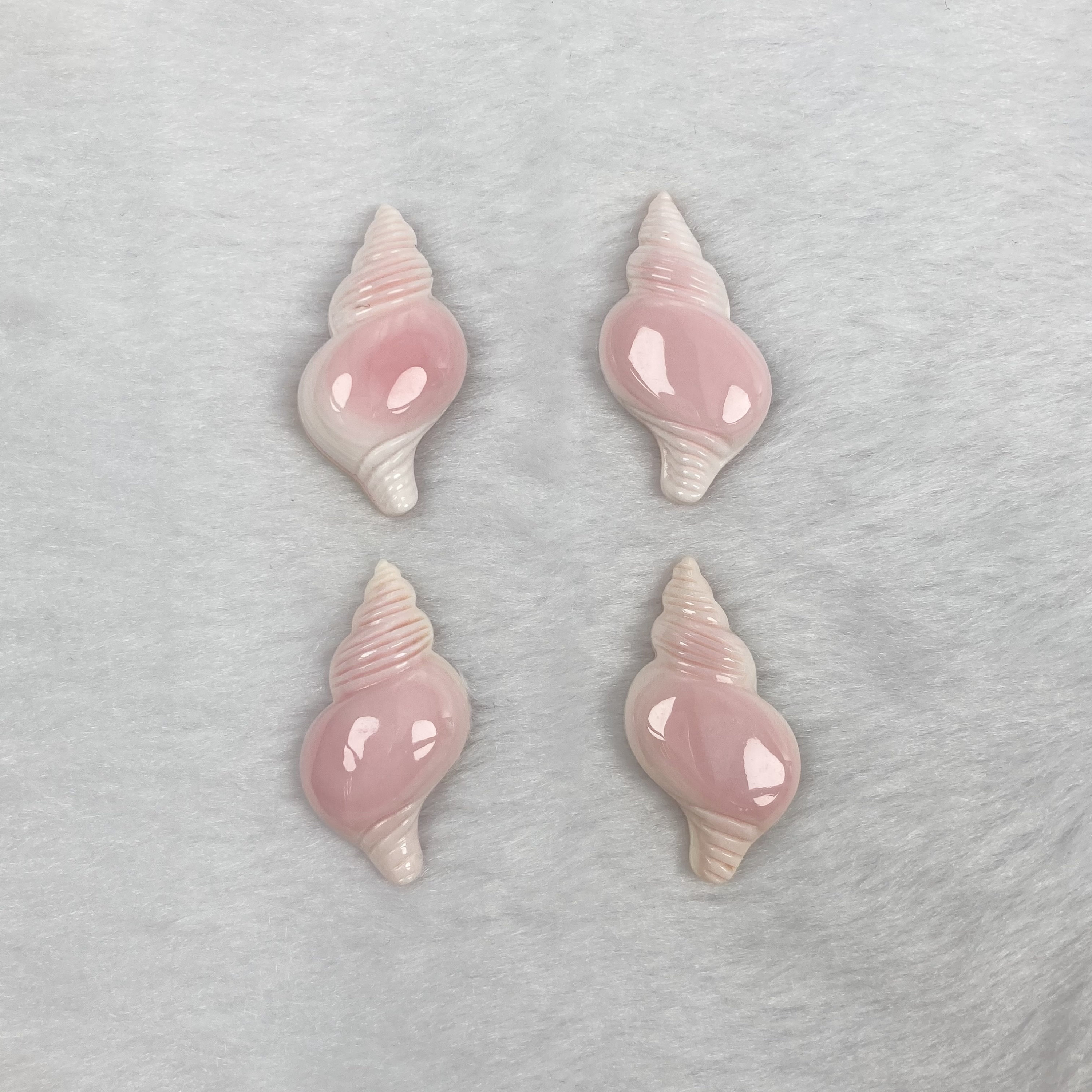 Carved Snail Queen Conch Shell Cabochon Price per Pair - Etsy