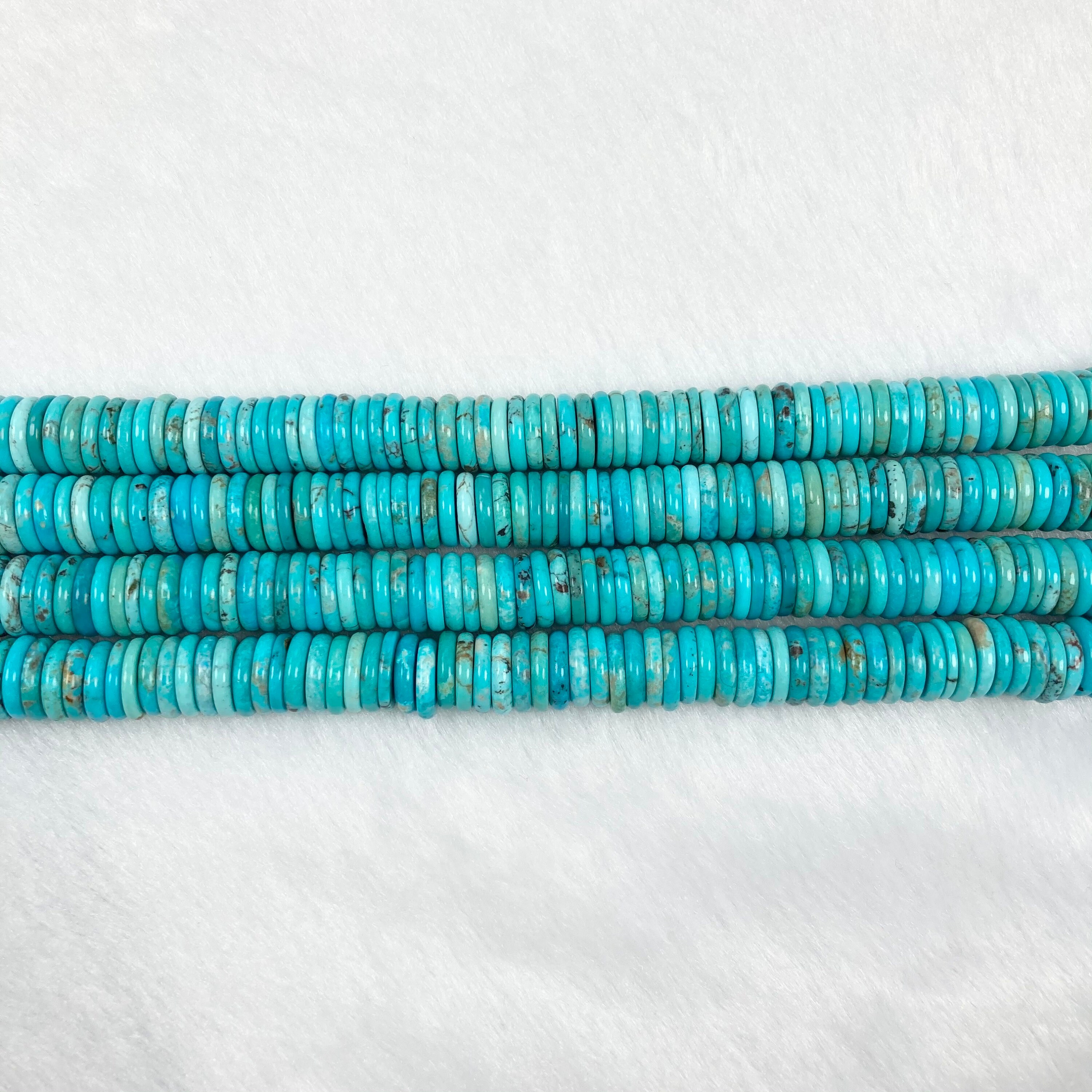 Natural Turquoise Rondelle Bead Chinese Turquoise Beads Chip Shell Bead ...
