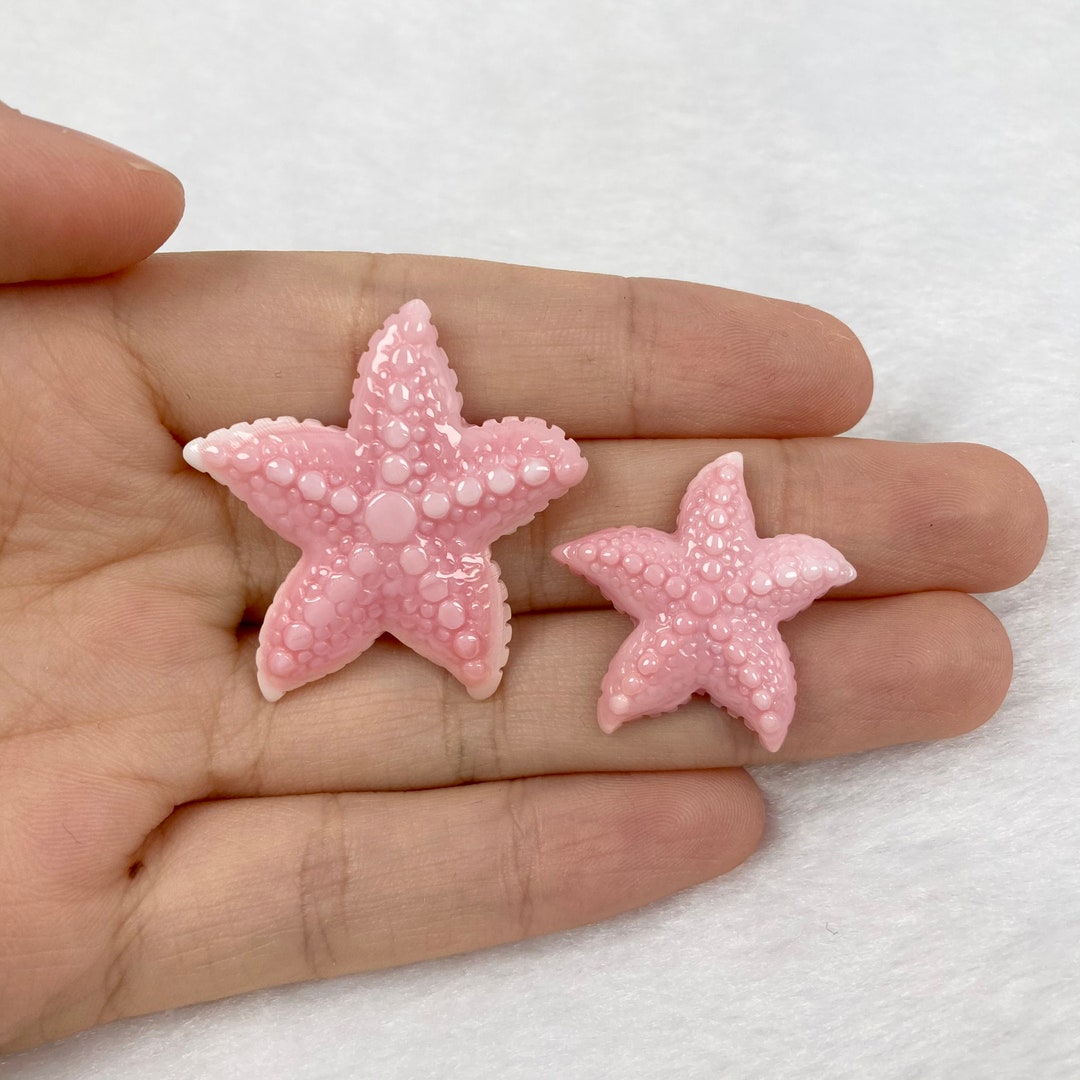 10pc Queen Conch Shell Carved Starfish Cabochon - Queen Conch Shell ...