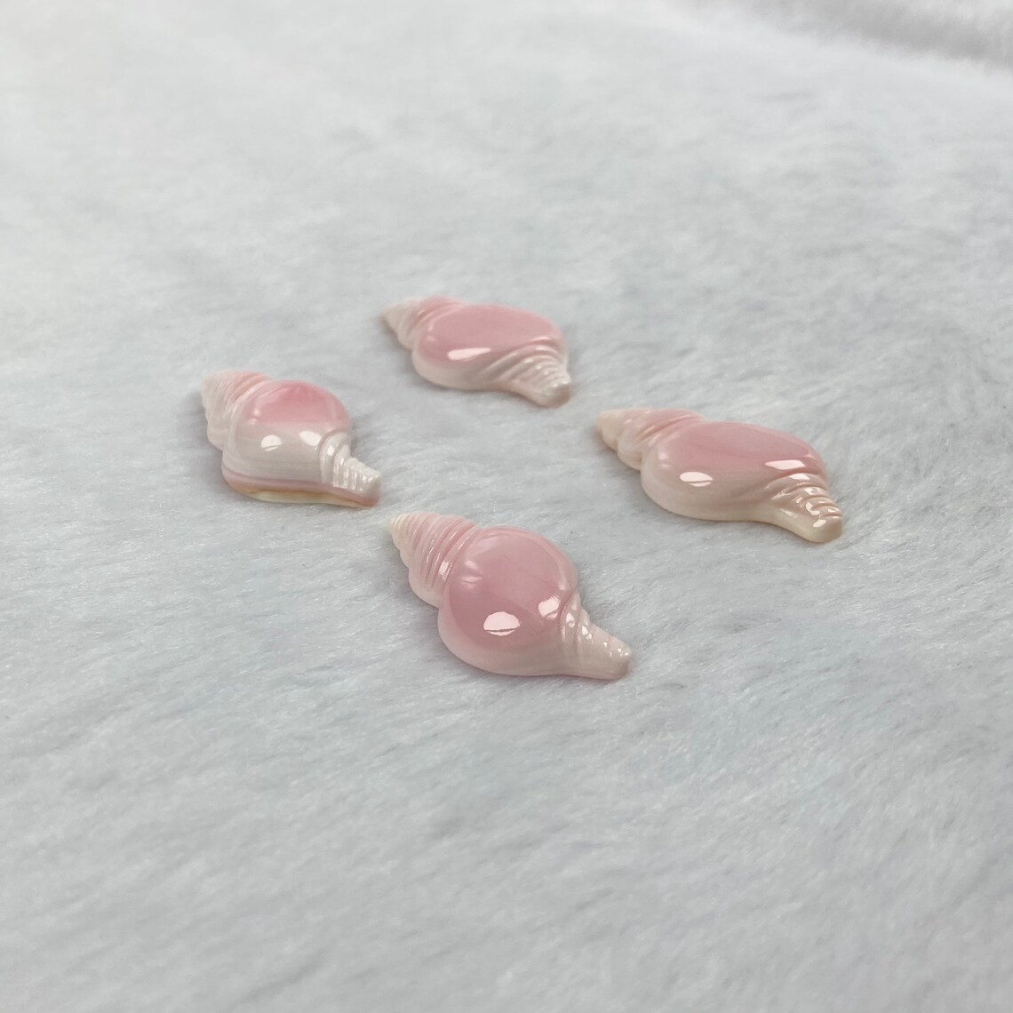 Carved Snail Queen Conch Shell Cabochon Price Per Pair | Etsy