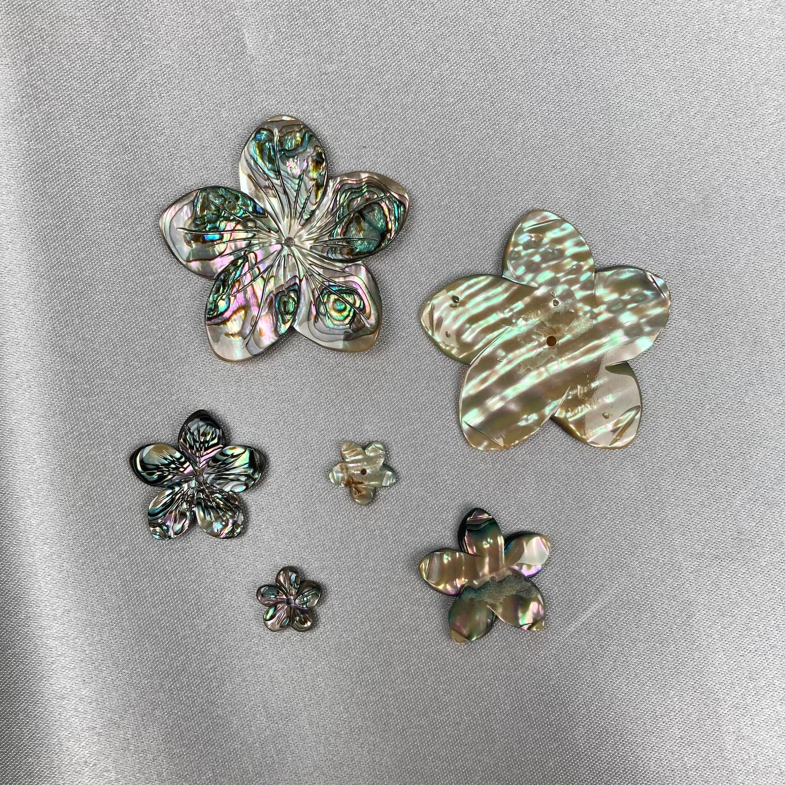 10pc Abalone Floral Shape Loose Piece Shell Abalone Floral - Etsy UK