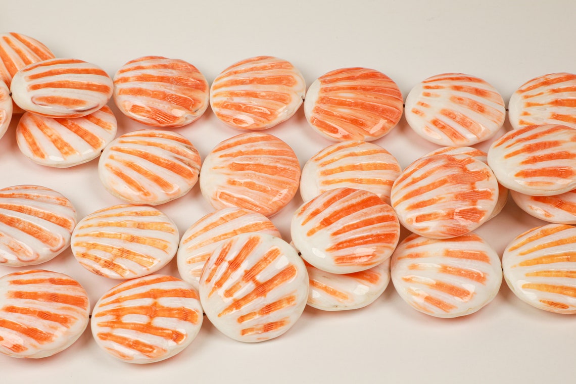 16 40mm Rare Ellipsoid Chunky Spiny Oyster Shell Natural - Etsy