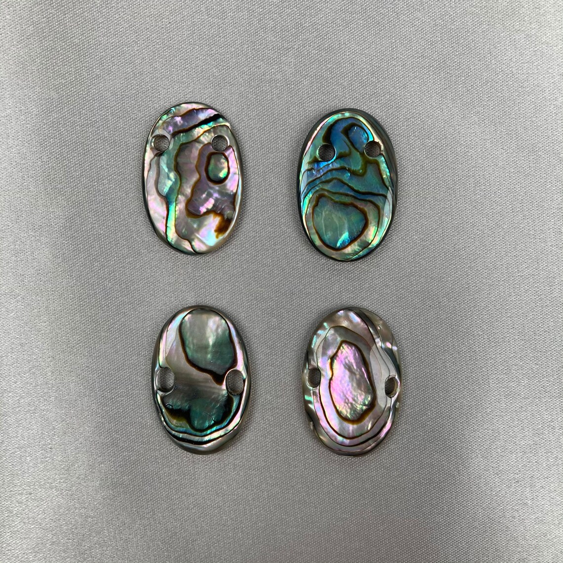 10pc Abalone Oval Button With 2 Holes Shell Abalone - Etsy