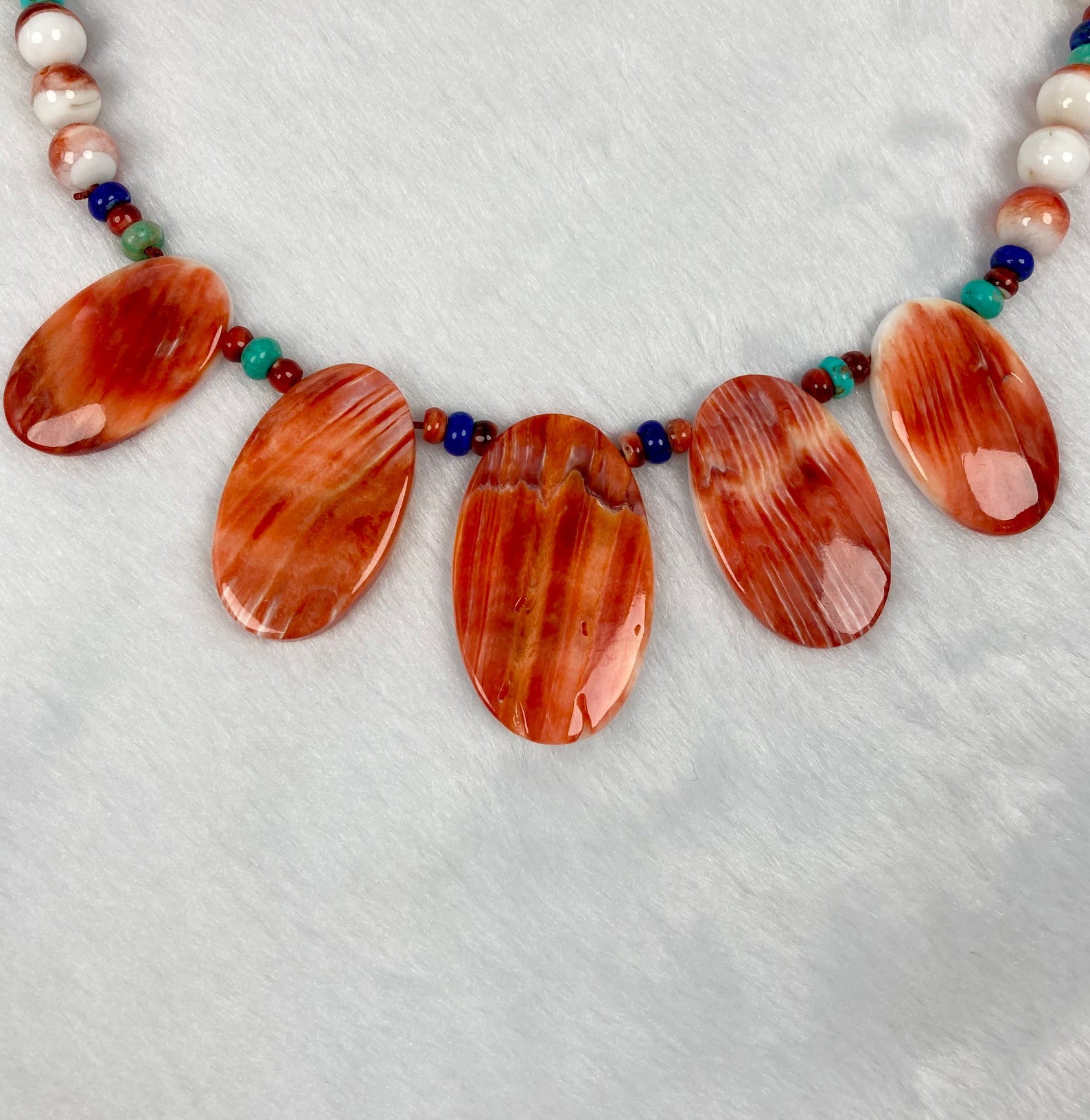 Spiny Oyster Shell Spiny Oyster Necklace Hand Braided - Etsy