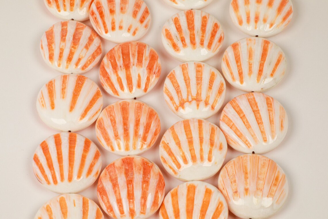 16 40mm Rare Ellipsoid Chunky Spiny Oyster Shell Natural - Etsy