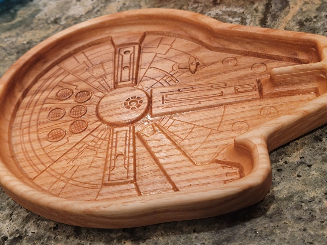 Star Wars Millennium Falcon Wood Catch-all Valet Tray Star - Etsy