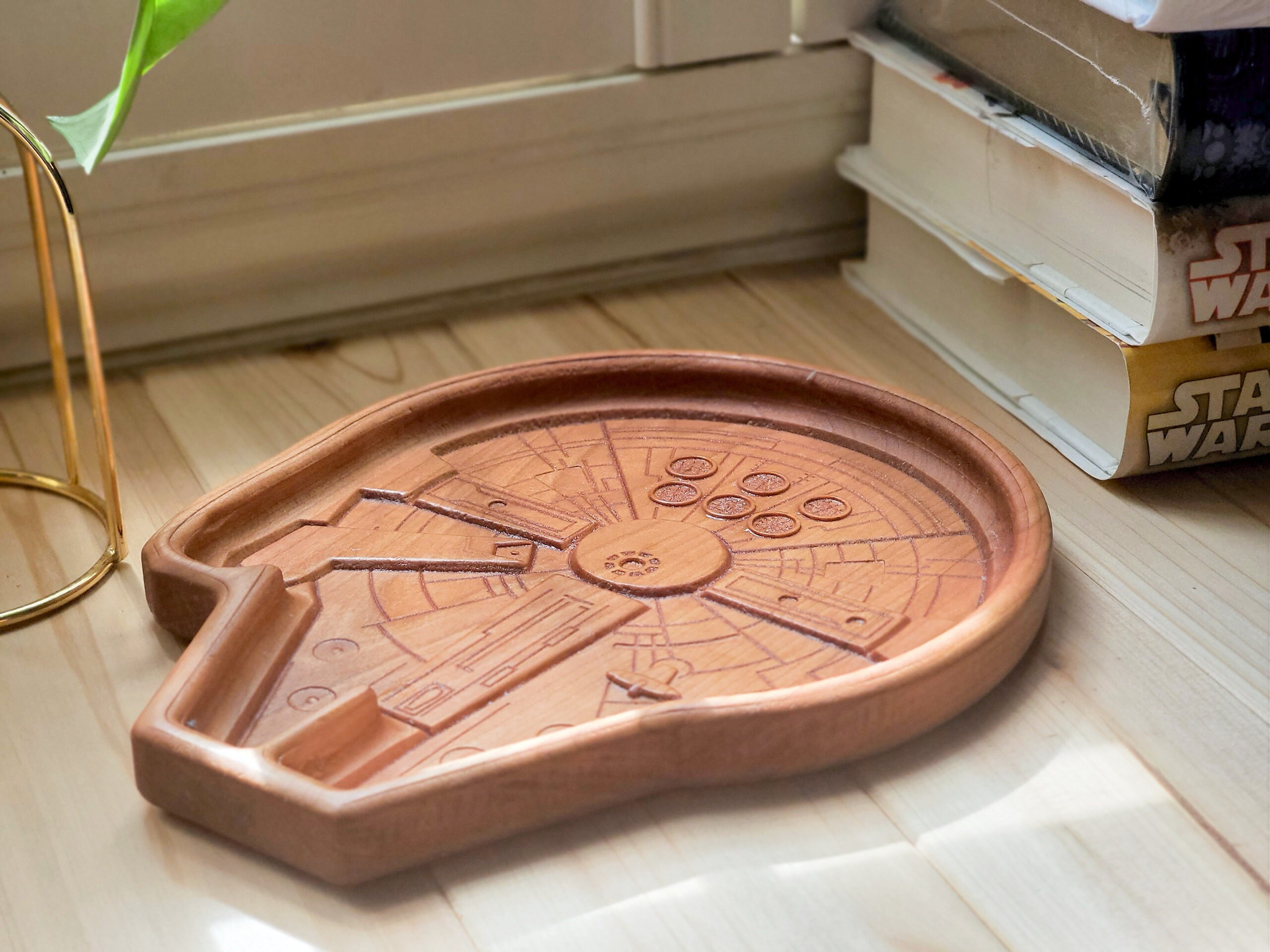 Star Wars Millennium Falcon Wood Catch-all Valet Tray Star - Etsy