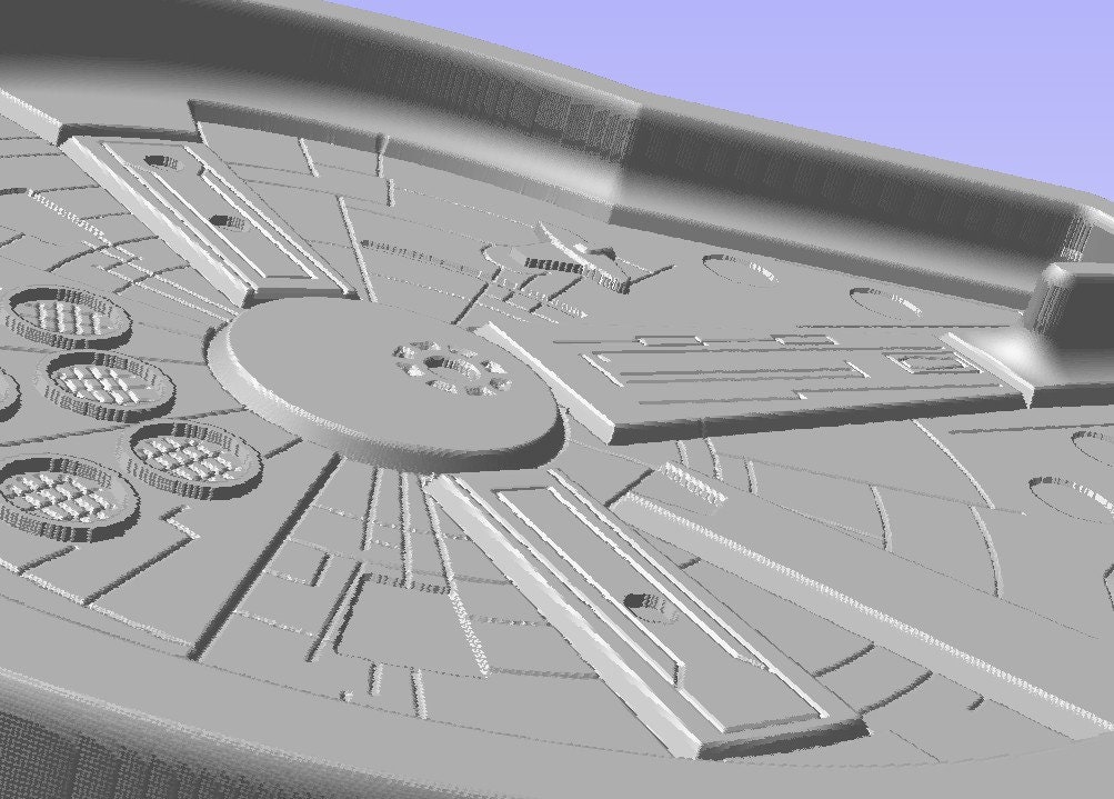 Star Wars Millennium Falcon SVG File for Laser Cnc 3d - Etsy Ireland