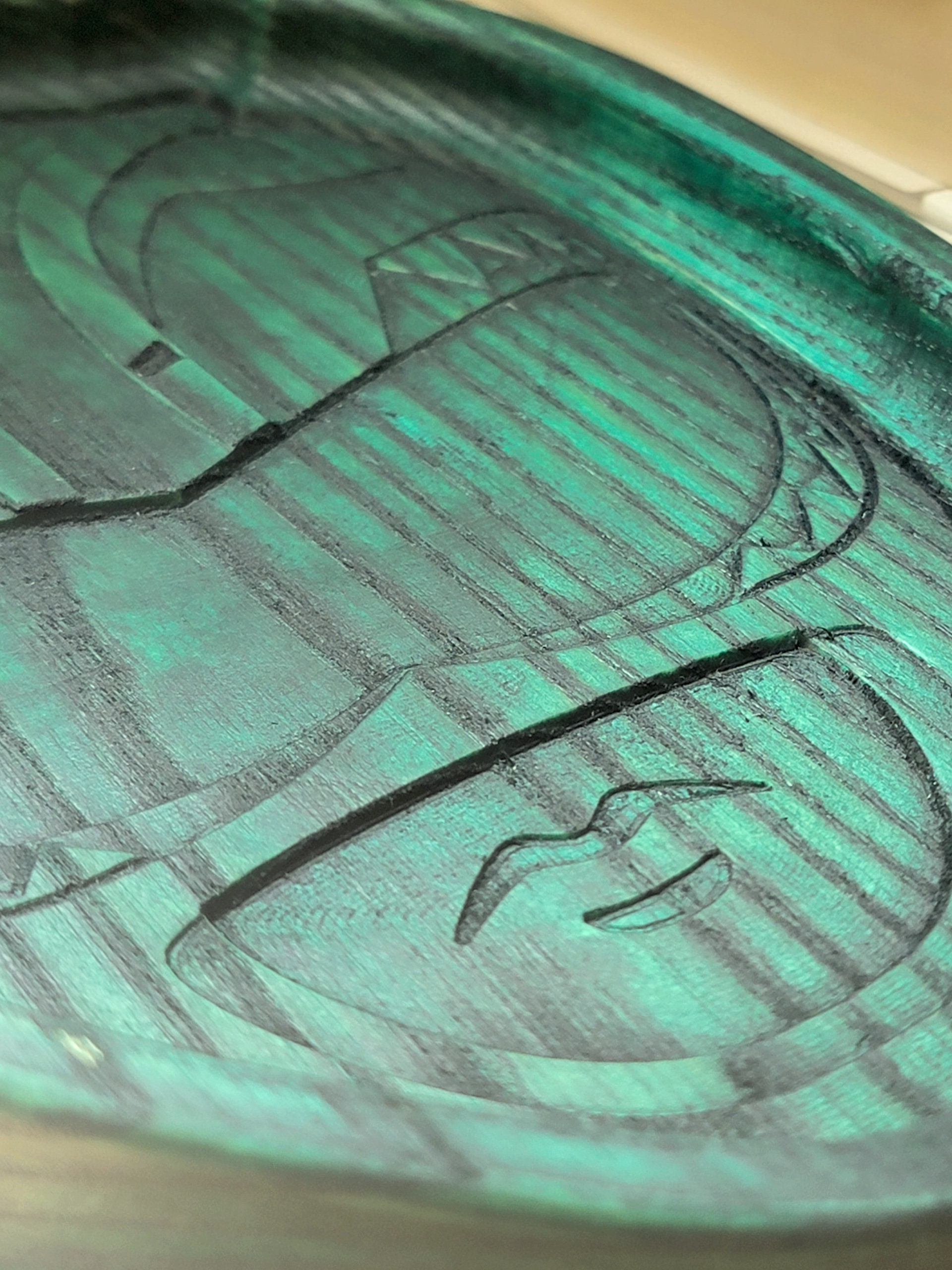 Green Ranger Catchall Tray Mighty Morphin Power Rangers Solid Hardwood ...