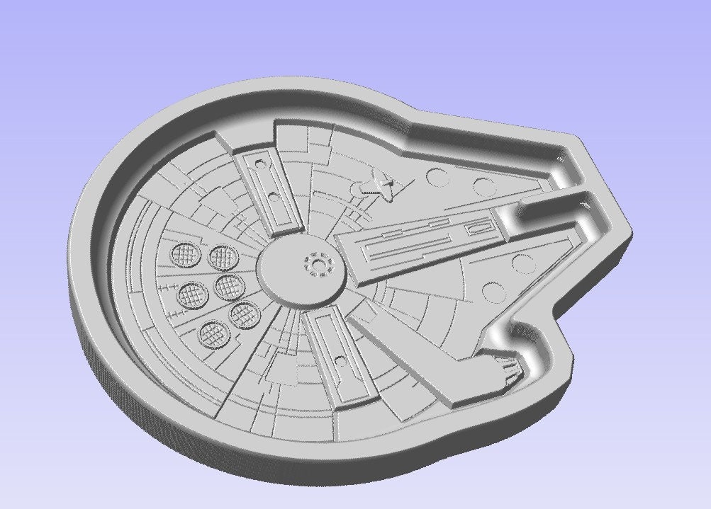 Star Wars Millennium Falcon SVG File for Laser Cnc 3d - Etsy Ireland