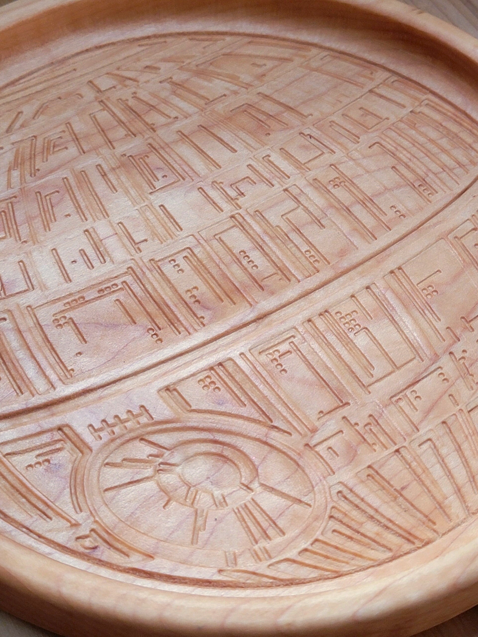 Star Wars Death Star Catch All Tray Round Catchall Dish Wood Wallet ...