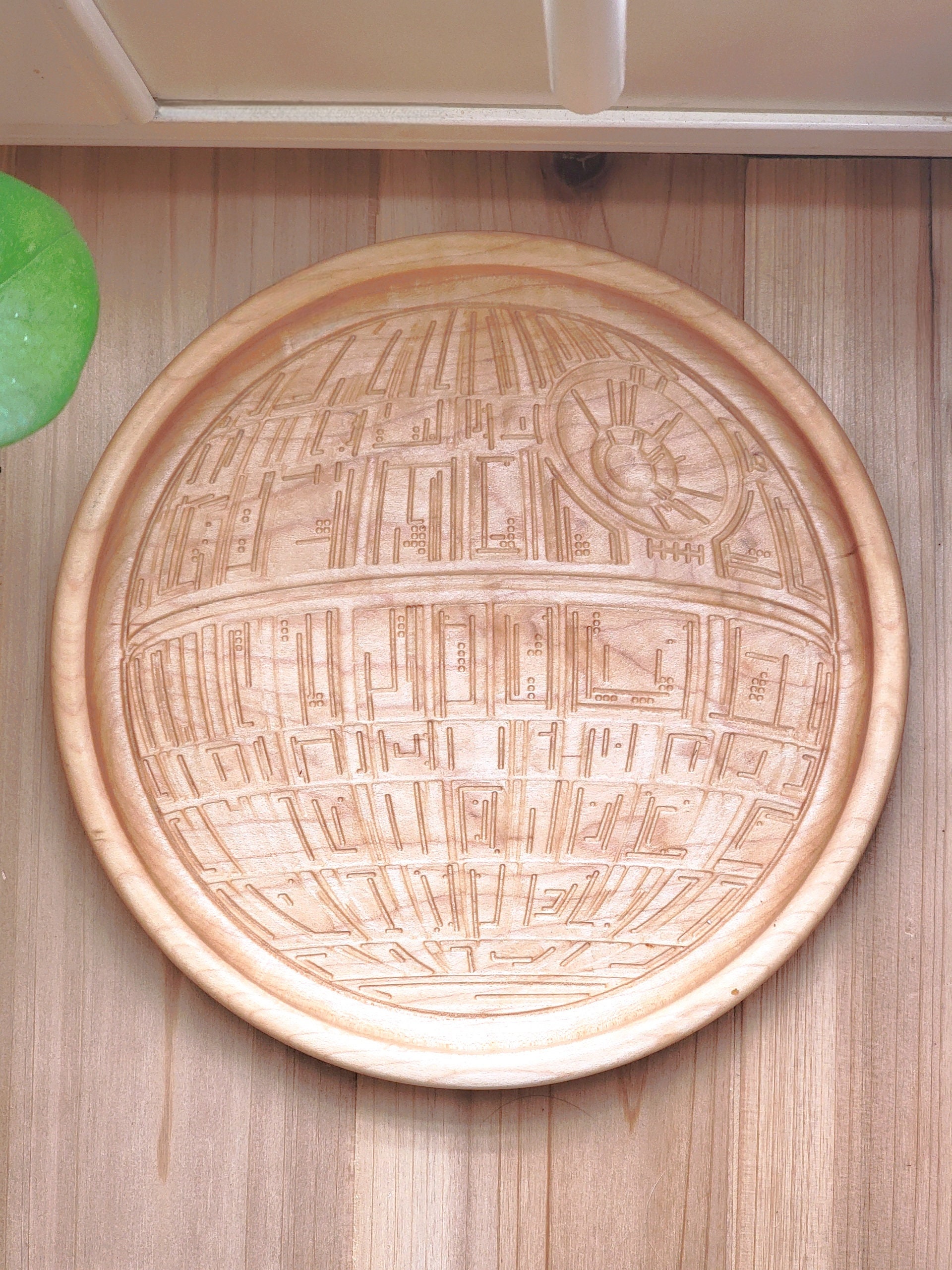 Star Wars Death Star Catch All Tray Round Catchall Dish Wood Wallet ...