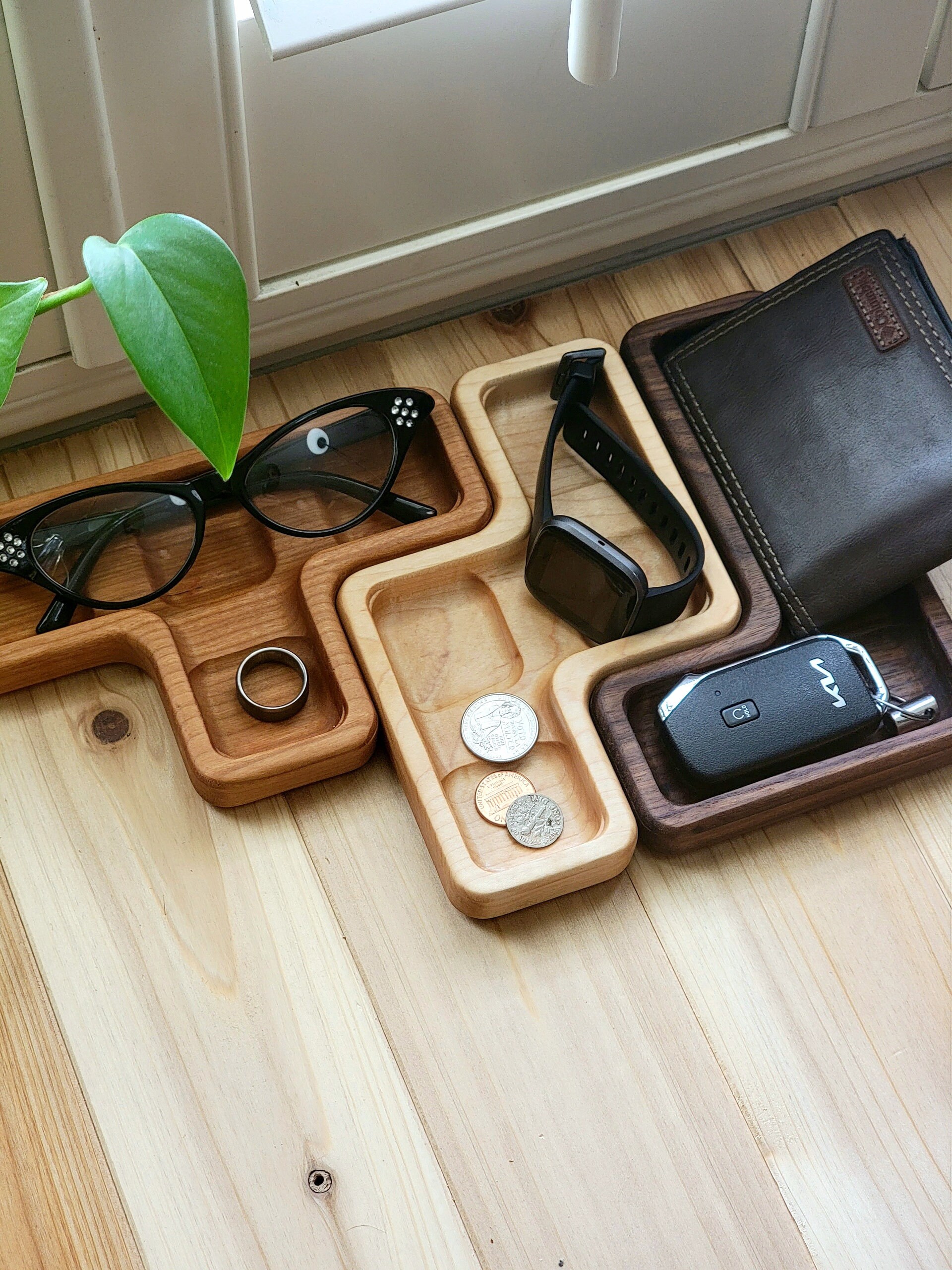 Tetris Catchall Tray: Hardwood Desk Organizer, Gamer Gift - Etsy
