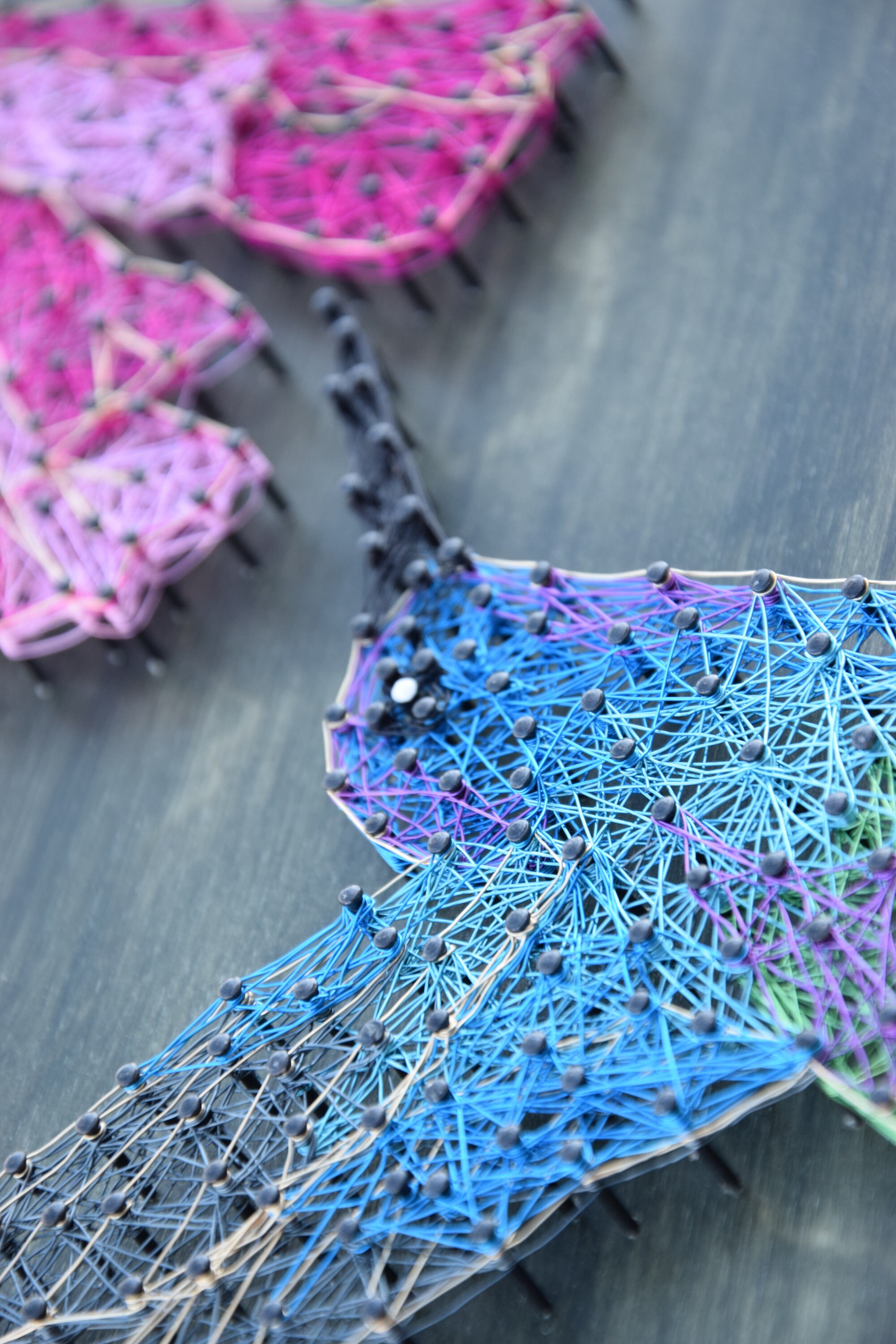 Wire String Art Hummingbird, Wire Art Hummingbird, Modern Wall Decor ...