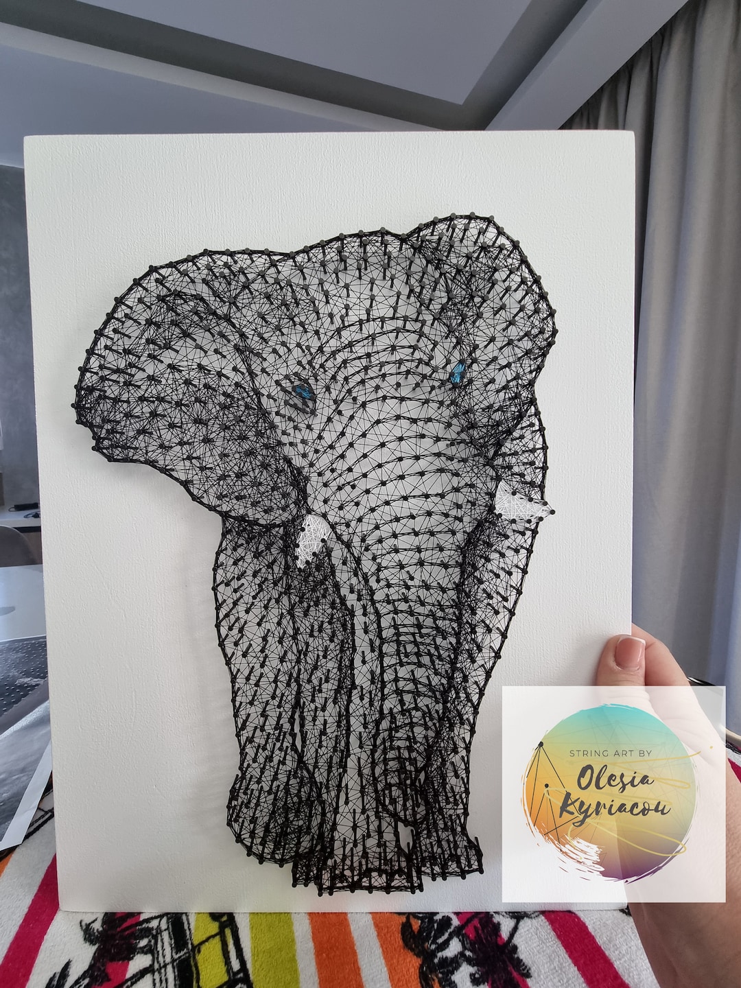 String Art Elephant, Art Elephant, Wildlife Art, Elephant Gift - Etsy UK
