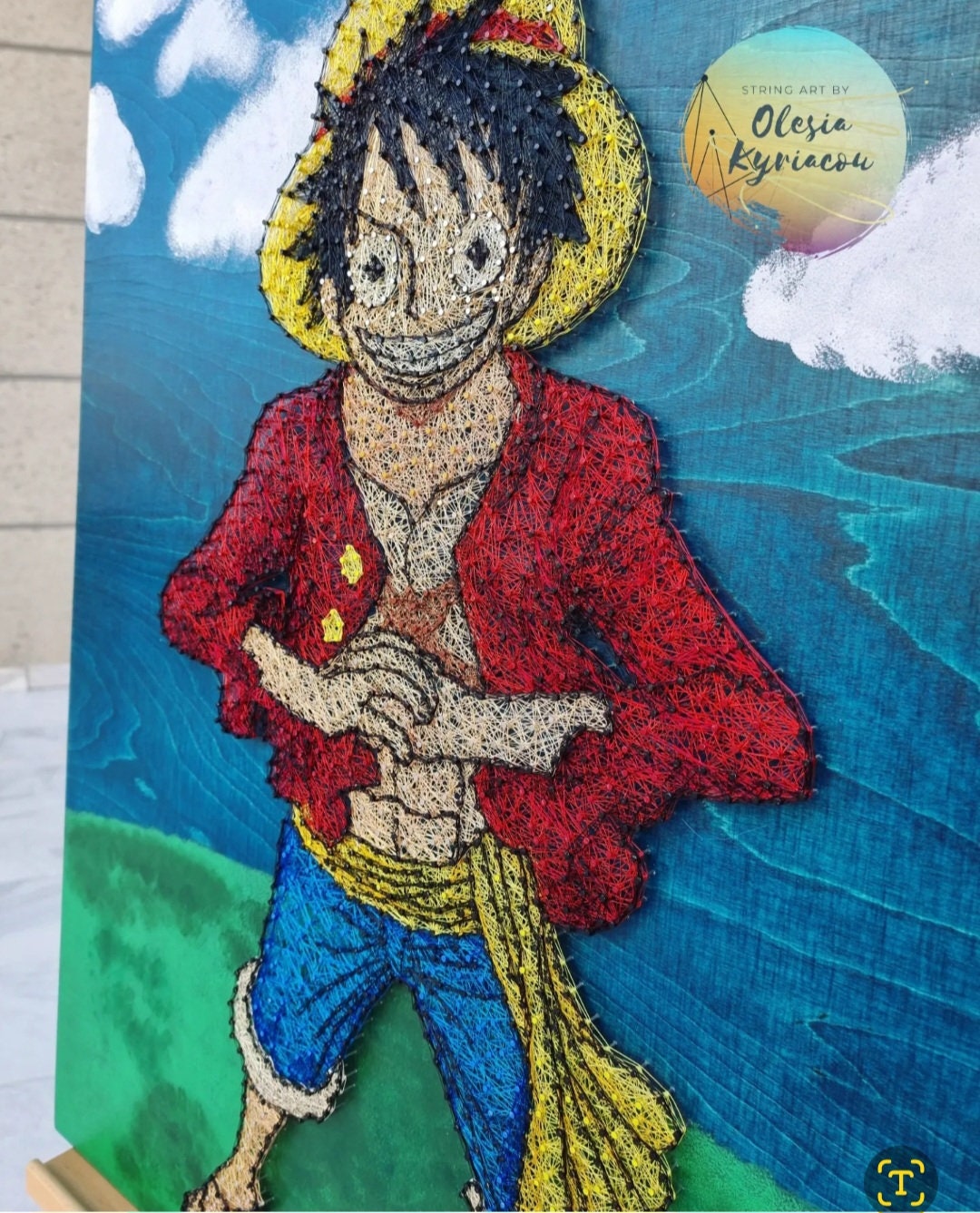Wire String Art Luffy One Piece Artanime Art One - Etsy