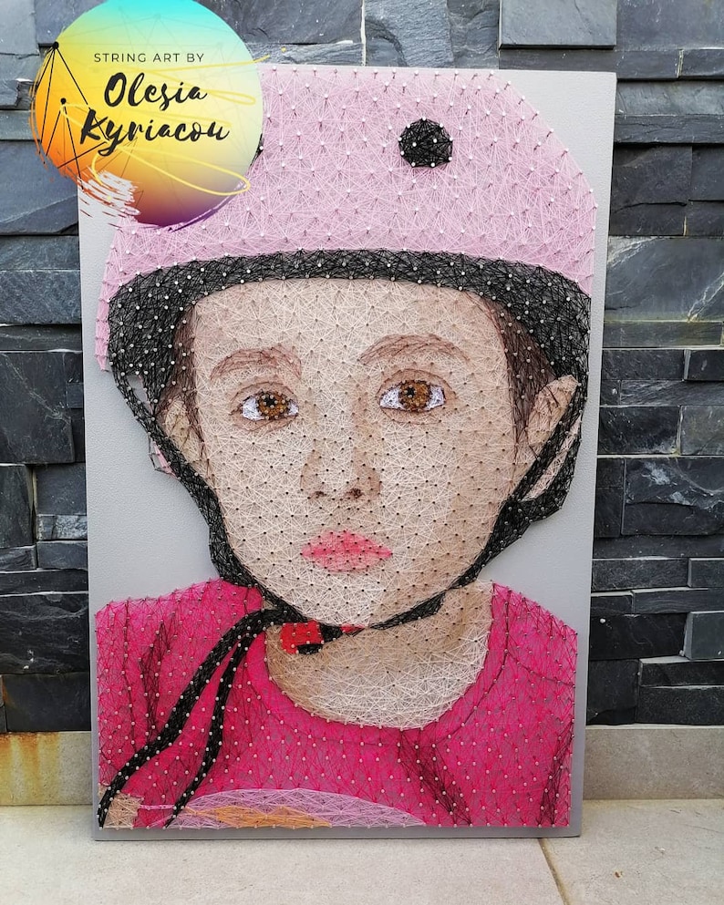 String Art Portrait From Photo,portrait Art,made to Order,personalized Portrait, Memory Portrait ...