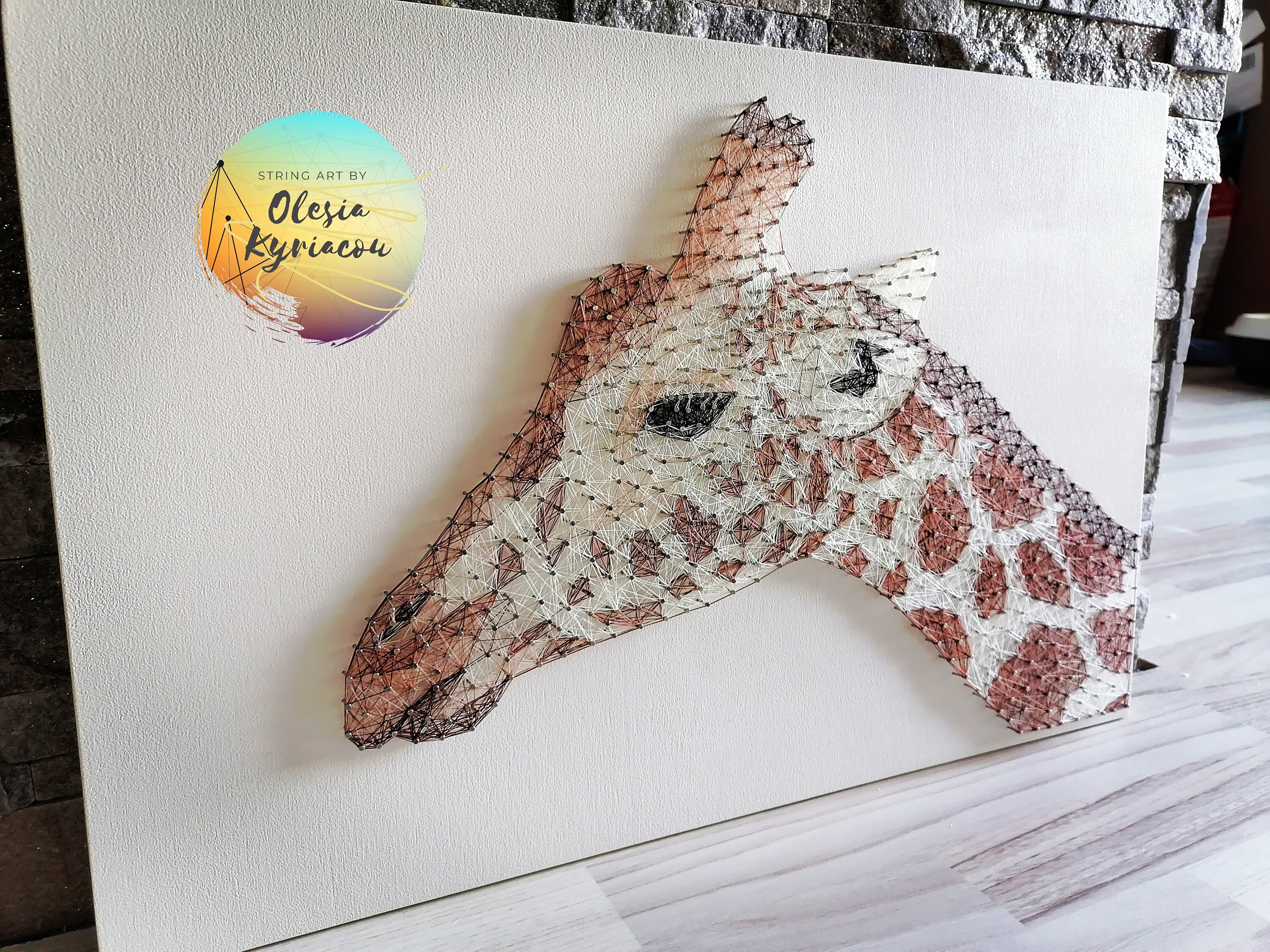 String Art Giraffe Africa Art MADE TO ORDER Girrafe Art - Etsy Israel