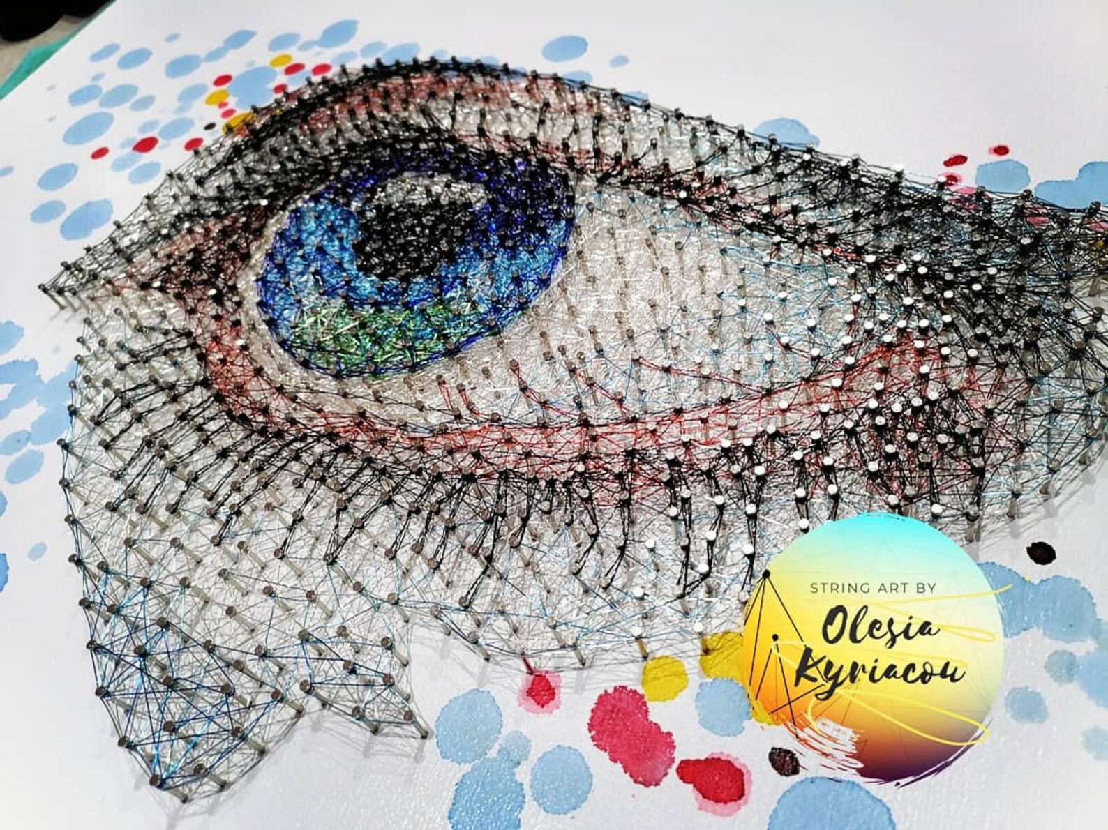 Wire String Art Eye Wire Art Eye Art Eye Eye Decor Eye - Etsy