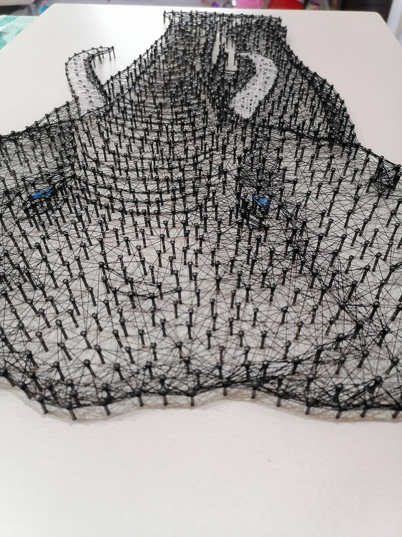 String Art Elephant Modern Art Wildlife Art Wall Decor | Etsy